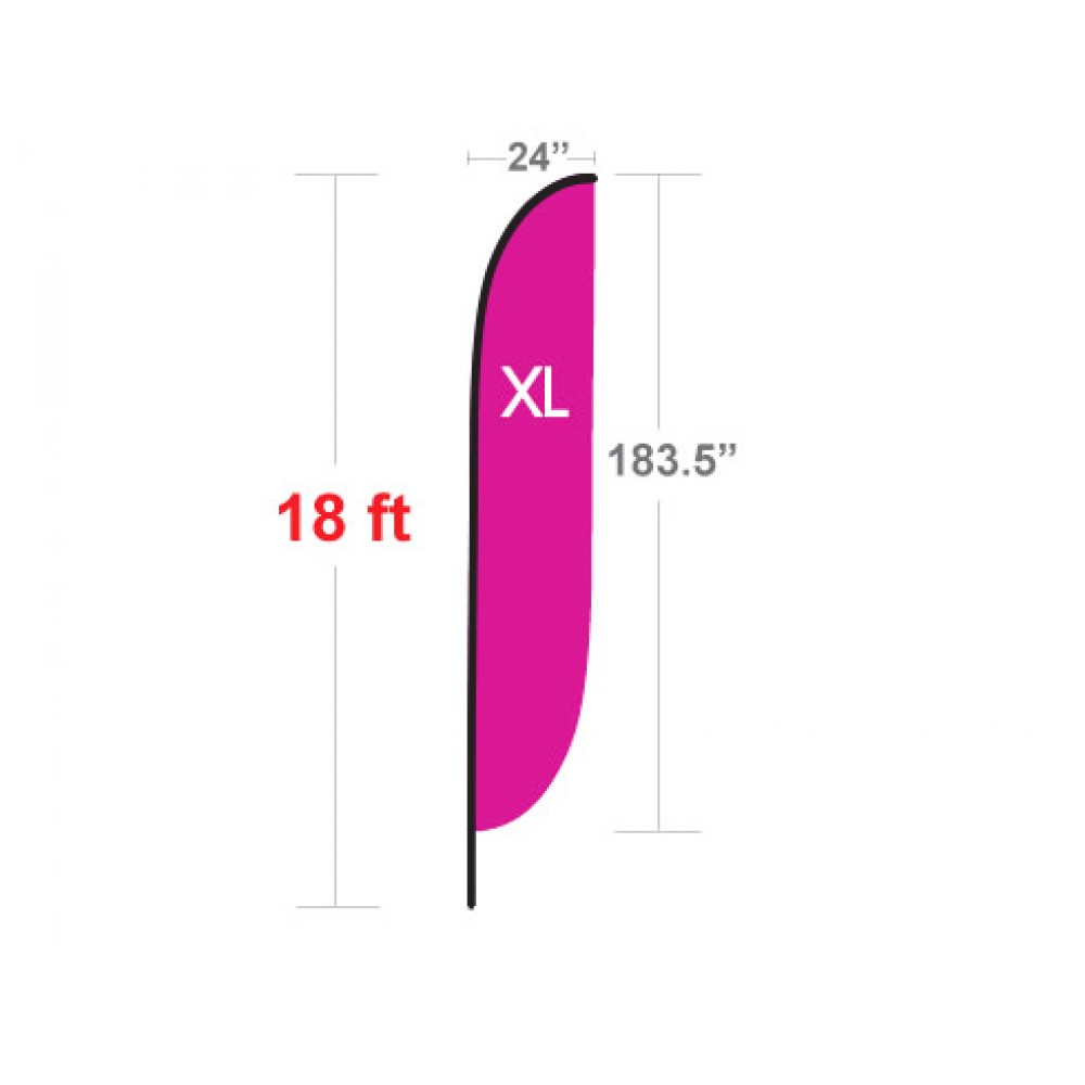 Feather Convex FlagFlag Poles | Print Texan