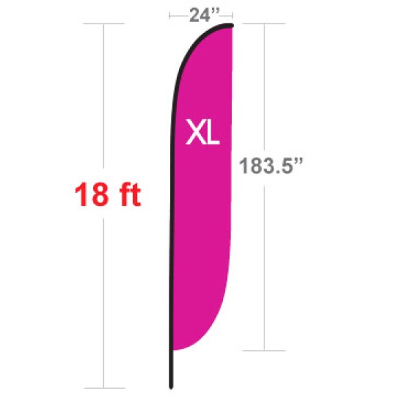 Feather Convex FlagFlag Poles | Print Texan