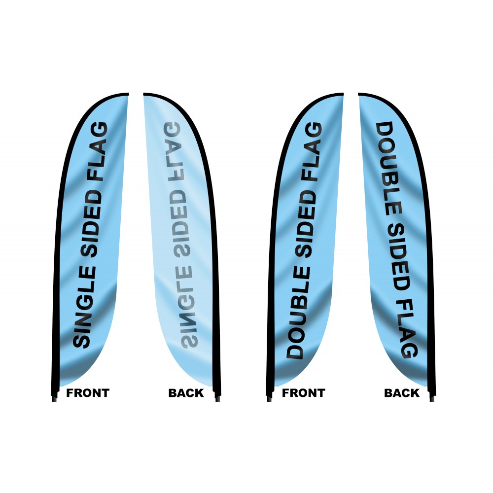 Feather Convex FlagFlag Poles | Print Texan