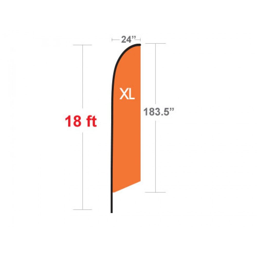 Feather Angled FlagFlag Poles | Print Texan